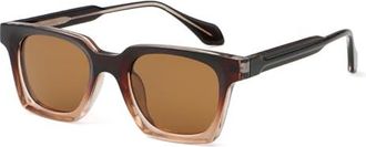 Generic Lunettes De Soleil R&eacute;tro Carr&eacute;es For Hommes Et Femmes, Id&eacute;ales For Les F&ecirc;tes En Ext&eacute;rieur Et La Photographie De Rue.(Brown)