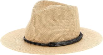 Brunello Cucinelli Woven Raffia Fedora - Natural
