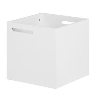 TemaHome home24 Regalbox Berlin 34 x 34 x 33cm Weiß/Weiß MDF Mitteldichte Holzfaserplatte, lackiert
