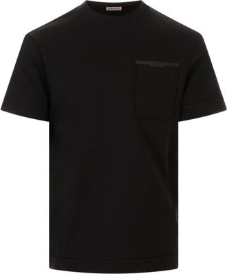Moncler Homme, Tops, Noir, Taille: S Piqu&eacute; Cotton Polo