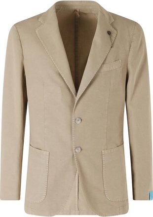 Santaniello Homme, Vestes, Brun, Taille: M Gabardina Monopetto in Ice Cotton