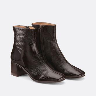 La Redoute Collections Boots En Cuir Vernis