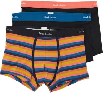 Paul Smith Homme, Sous-v&ecirc;tements, Multicolore, Taille: S Multipack Cale&ccedil;ons Boxers en Coton Stretch