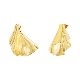 Breil Juwel BREIL Sammlung PLISSE, OHRRINGE aus DAMEN in SILBER UND EDELSTAHL Farbe CHAMPAGNE messen EINZIGARTIG - TJ3552