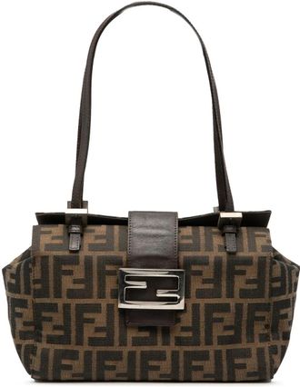 Fendi Hobo Bags - Zucca Canvas Bento Box Shoulder Bag - Gr. unisize - in Braun - f&uuml;r Damen
