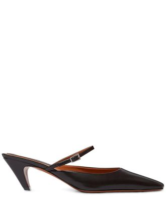 Stella McCartney mules à bout carré 90 mm - Noir