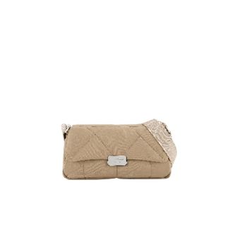 Emporio Armani Quilted Nylon Crossbody Bag - - Bags - Damen - Beige - ONE SIZE