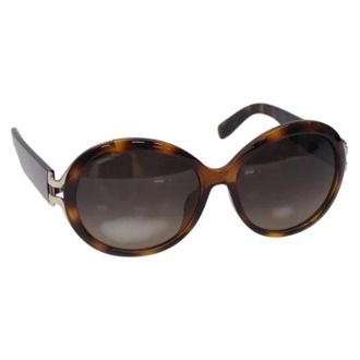 Ferragamo Pre-owned Plastik sonnenbrillen - - Pre-owned - Damen - Braun - ONE SIZE