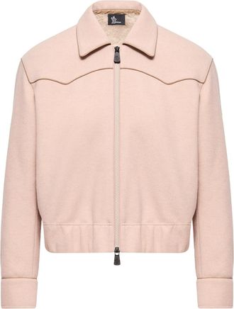 Moncler Moncler Surchemise En Interlock, Femme, Rose, Taille: Xl