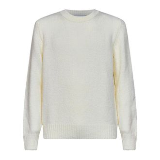D4.0 Rundhals-Strickware - - Knitwear - Herren - Wei&szlig; - 2XL