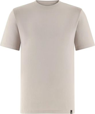 Boggi Milano Homme, Tops, Beige, Taille: XL T-Shirt En Coton Supima Stretch