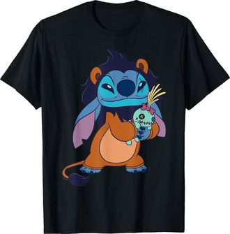 Disney Stitch in Scar Costume Halloween Disney Villains T-Shirt