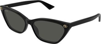Gucci GG1815S Lunettes de soleil, Noir/Gris, 58 mm