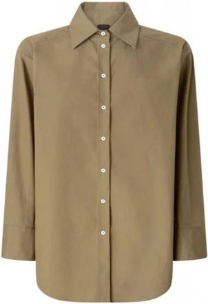 Pinko Pinko, Femme, Blouses et Chemises, Vert, Taille: 40 FR Torchiatura Shirt