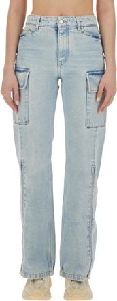 Stella McCartney Denim Cargo Cargo Pants - Blue