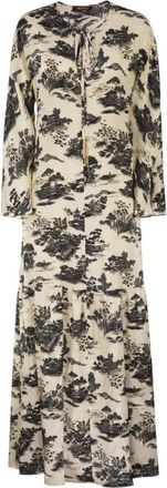 Max Mara Femme, Robes, Beige, Taille: 36 FR Maxi Robes