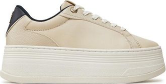 Tommy Hilfiger Sneakers Th Platform Sneaker Triangle FW0FW08115 Beige