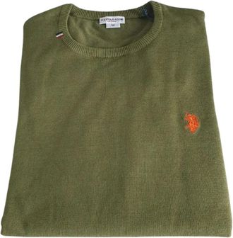 U.S.Polo Association U.s. Polo Assn., Homme, Pulls, Vert, Taille: 2XL Tricots Ras du Cou