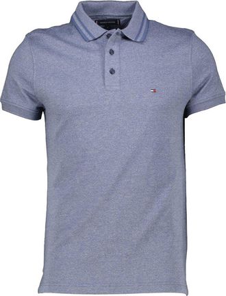 Tommy Hilfiger Herren Poloshirt PRETWIST MOULINE Slim Fit Kurzarm