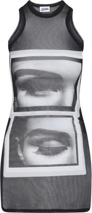 Jean Paul Gaultier Femme, Robes, Noir, Taille: 40 FR Eyes and Lips Short Dress