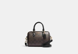 Coach Rowan Mini-Umh&auml;ngetasche Aus Signature-Canvas