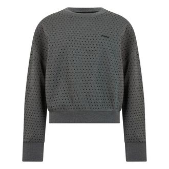 Pinko Sweatshirt mit Applikationen - - Sweatshirts & Hoodies - Damen - Grau - M