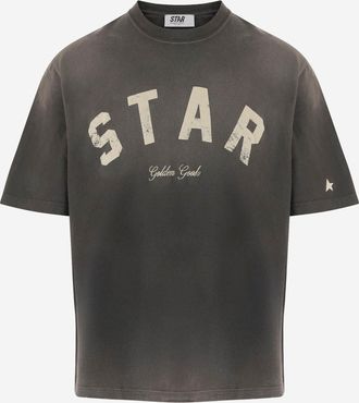 Golden Goose T-shirt en coton avec logo