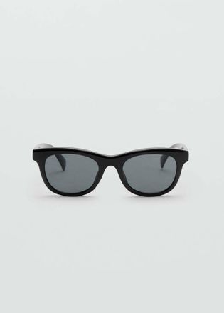 Mango Lunettes de soleil monture plastique noir - Femme - Taille unique - MANGO