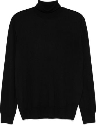 Corneliani pull en laine - Noir