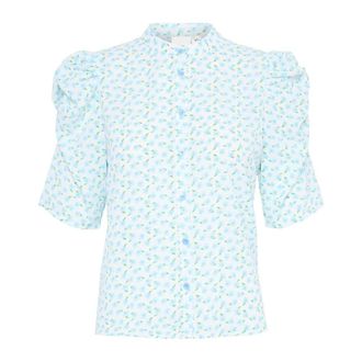 Ichi Ixnina MS Bluse - - Blouses & Shirts - Damen - Blau - L