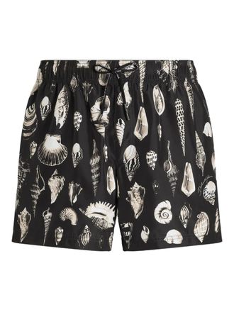 Dolce & Gabbana short de bain à imprimé graphique - Noir