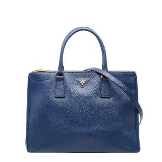 Prada Pre-owned Galleria Saffiano 2way bag - - Pre-owned - Damen - Blau - ONE SIZE