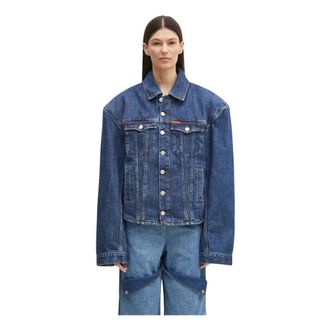 Martine Rose Extreme Shoulder Denim Jacket - - Jackets - Damen - Blau - XS