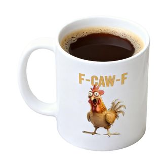 Generico TazadeCaf&eacute; Hahnentasse - Keramiktasse mit H&uuml;hnchen, 340 ml, lustiges Tiergetr&auml;nk, niedlicher Kaffeebecher f&uuml;r Zuhause, B&uuml;ro, K&uuml;che, Schlafzimmer, Wohn