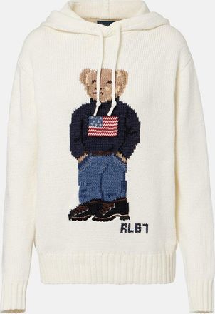 Polo Ralph Lauren Sweat-shirt &agrave; capuche Polo Bear en coton et lin