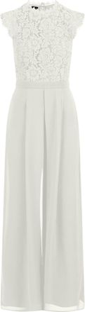 Apart Fashion APART Overall mit Spitzenoberteil mit Spitzenoberteil und weitem Bein, creme, 36