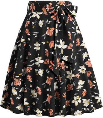 Generic Jupe Portefeuille Blanche Jupes Genoux De Kaki Coton Vintage Sirene Unie La Habillée Cigarette Superposés Cotelée Noel Clair Accordéon Bronze Collant 