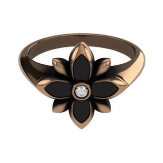 John Richmond Floral Motif Ring - - Accessories - Damen - Gelb - ONE SIZE