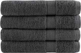 vidaXL Premium-Handtücher solund 4 Stk. Anthrazit 100x200 cm 600 g/m² Vidaxl