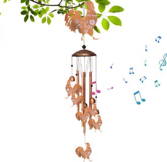 Generic Windspiele Hahn für den Außenbereich, Hahn - Gartendeko Hahn aus Metall, Windspiel für Hahn-Liebhaber, Gedenkstätte, Einweihungsparty, Festival