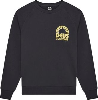 Deus Homme, Sweatshirts et sweats &agrave; capuche, Gris, Taille: XL Melodies Crew SweaT-shirt