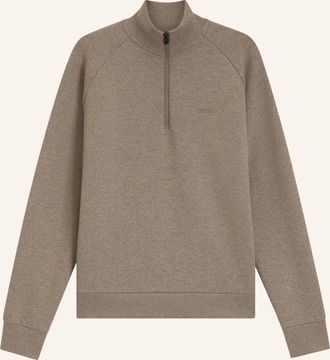 HUGO BOSS Sweatshirt Sweat Regular Fit braun