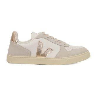 Veja Small V-10 L Leather Sneaker - - Shoes - Damen - Wei&szlig; - 36 EU