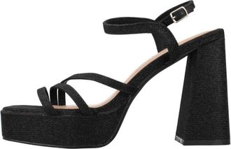 Menbur Glitters Plateau-Sandalen - - Shoes - Damen - Schwarzk - 38 EU