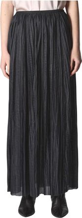 Roberto Collina Femme, Jupes, Gris, Taille: 36 FR Rock Maxi Skirt