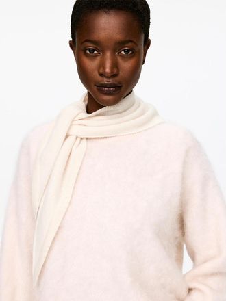 Arket Schal Aus Kaschmir -Wei&szlig;