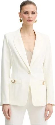 Guess Femme, Vestes, Blanc, Taille: 40 FR Blazer Crois&eacute;