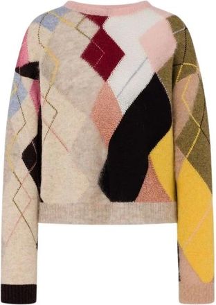 Moschino Femme, Pulls, Multicolore, Taille: 40 FR Pull Inlaid Gauze Mohair