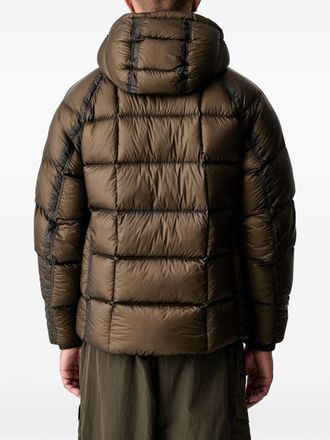 C.P. Company Mens Hooded Down Jacket Green Polyamide Padded &