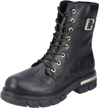 Rieker Femme Z9133 Bottes à Lacets, Noir, 40 EU